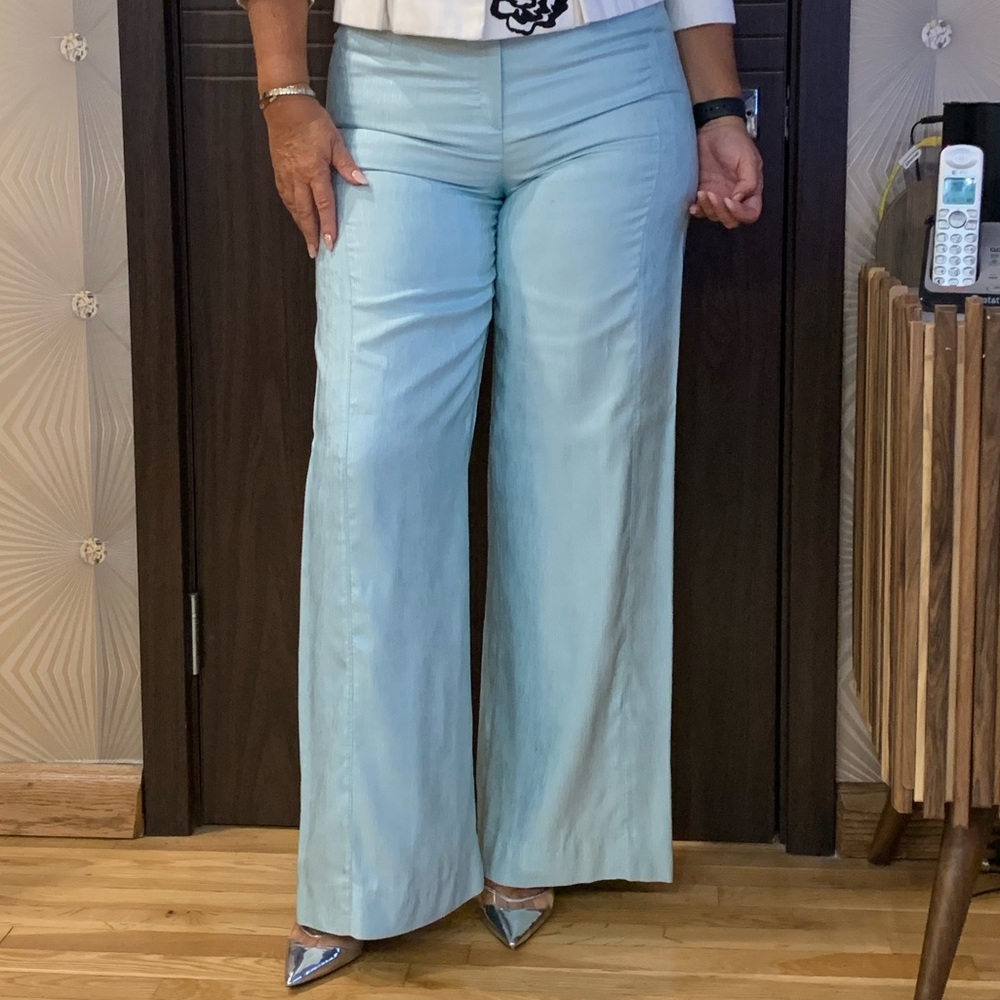 Luca Luca Silk Palazzo Pants 46 - Gem